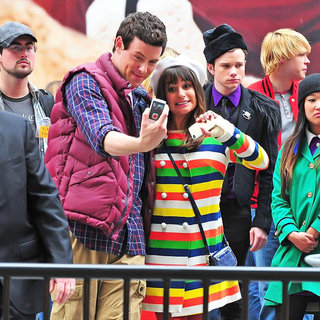 Photos: 'Glee' Stars Filming at Times Square for Season Finale